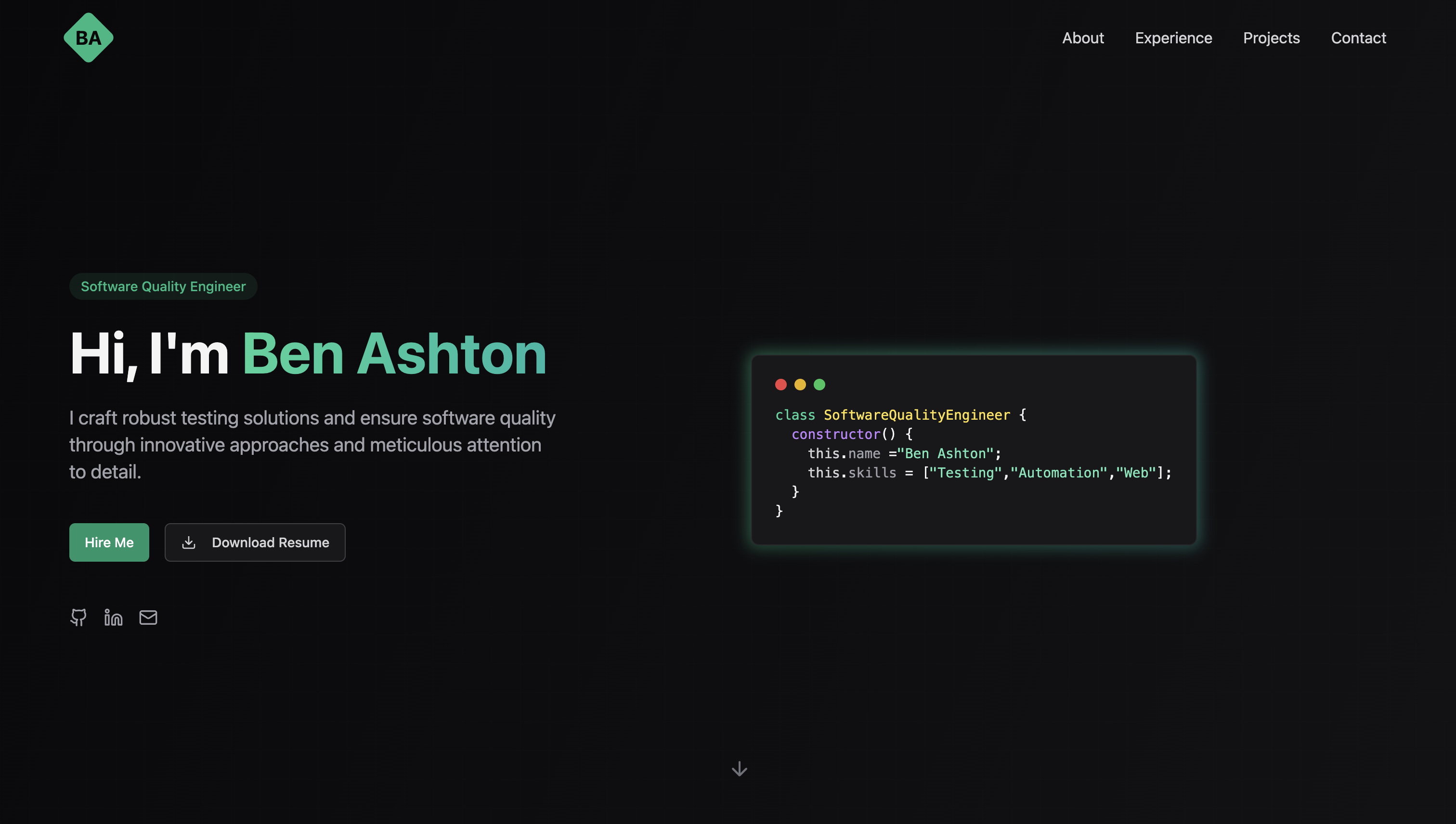 Ben Ashton | Software Quality Engineer